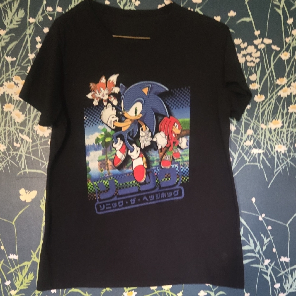 Japanese Sonic The Hedgehog T-Shirt - Gem